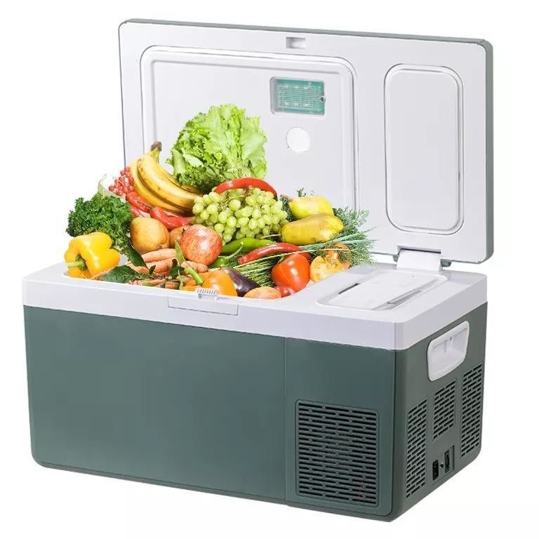 Compressor Truck Fridge AC/DC Portable Refrigerator Small Cooler For ...